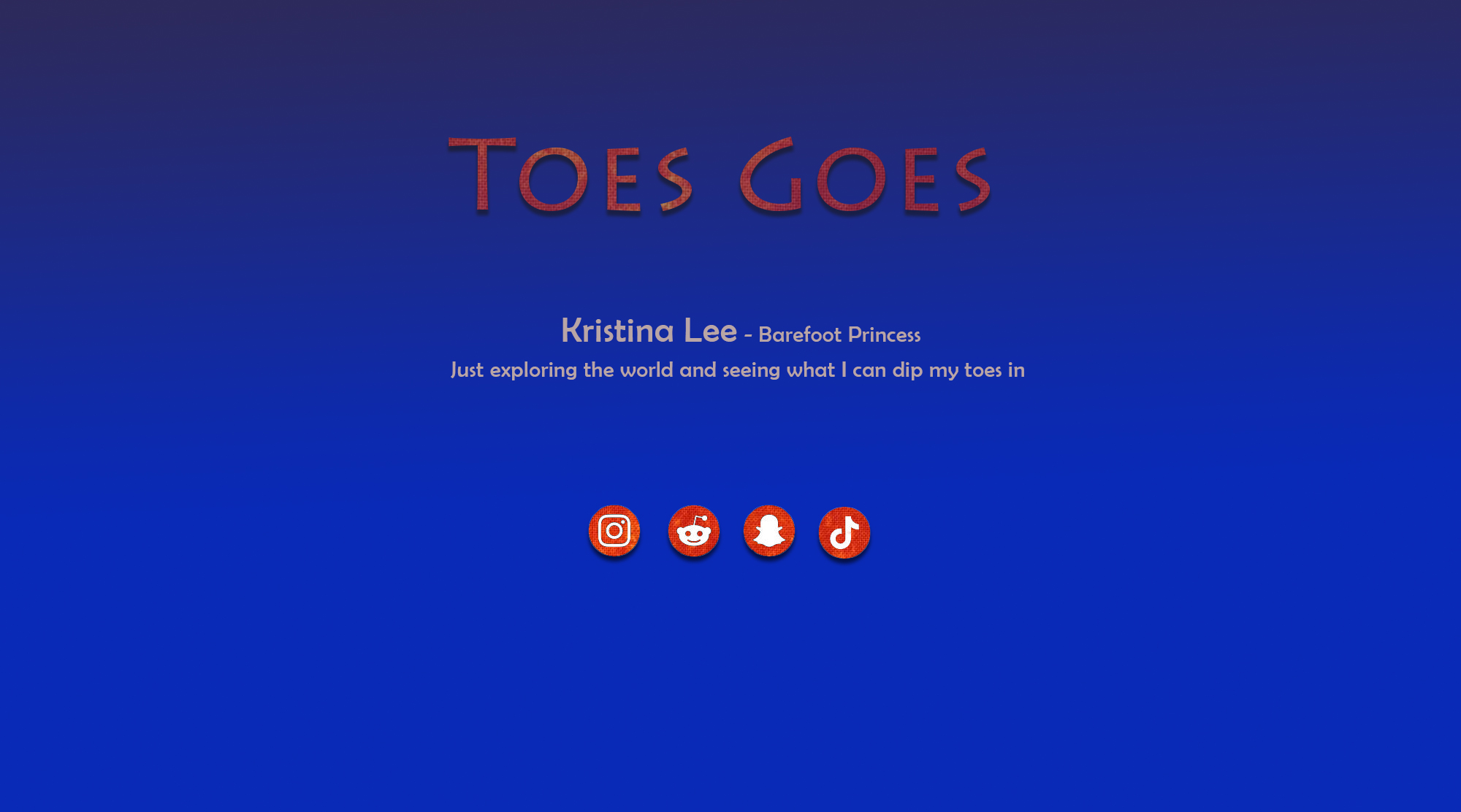 Toes Goes - Barefoot Princess